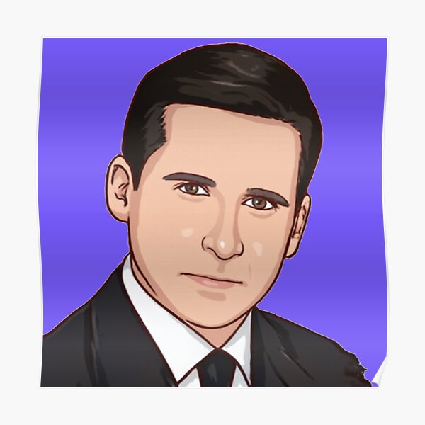 "Michael scott - tv show The Office" Poster by Apurva- | Redbubble