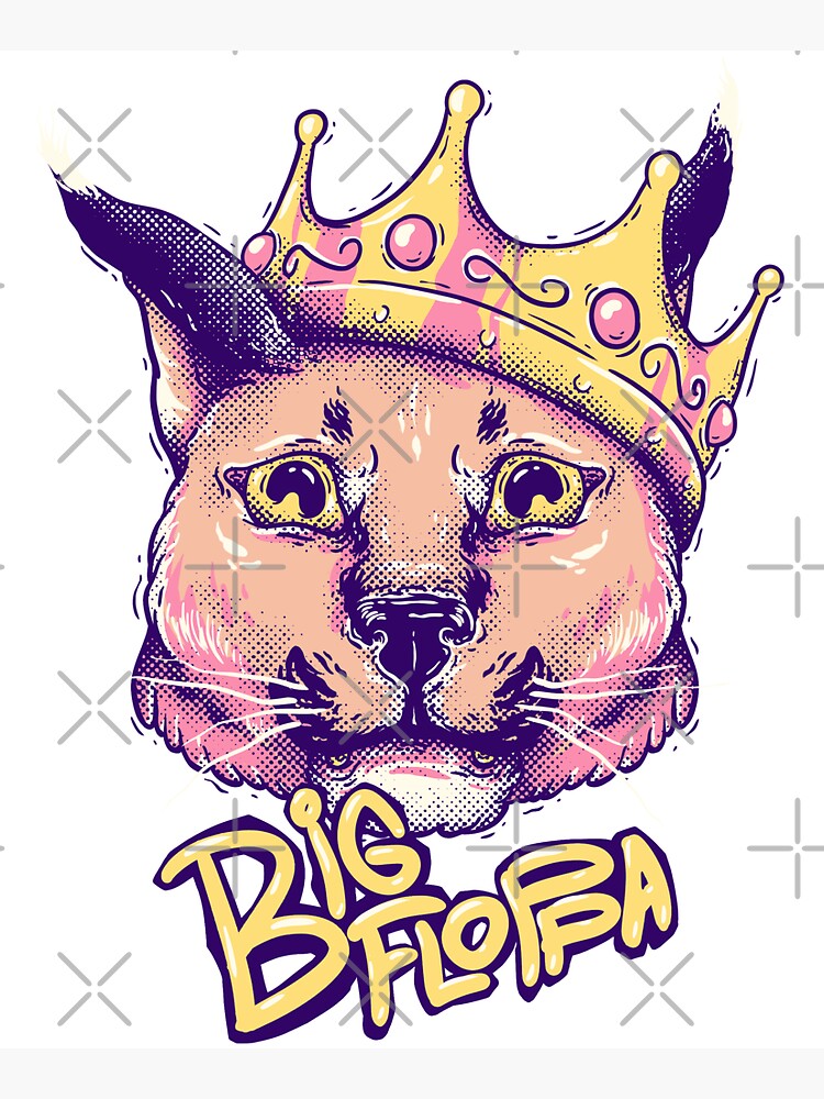 "Da Big Floppa - New Rapper with King Crown | Floppa Cube Flop Flop ...