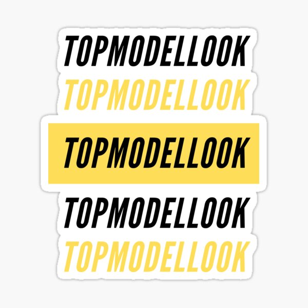 "Top Model Look Saying Statement Motivation Ego" Sticker by DerEmmat ...