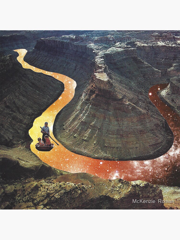 "Collage Art Cosmo Canyon" Sticker for Sale by mckenzieroman | Redbubble