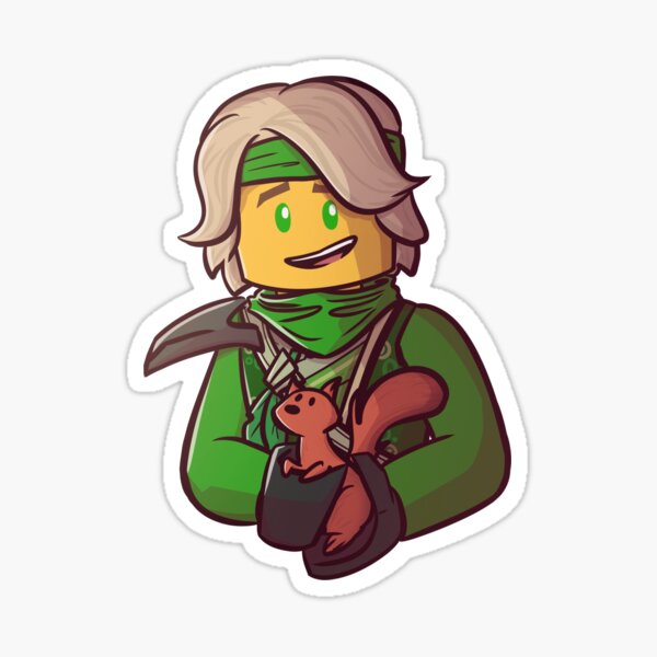 "Lloyd with a squirrel" Sticker for Sale by candydragonx- | Redbubble