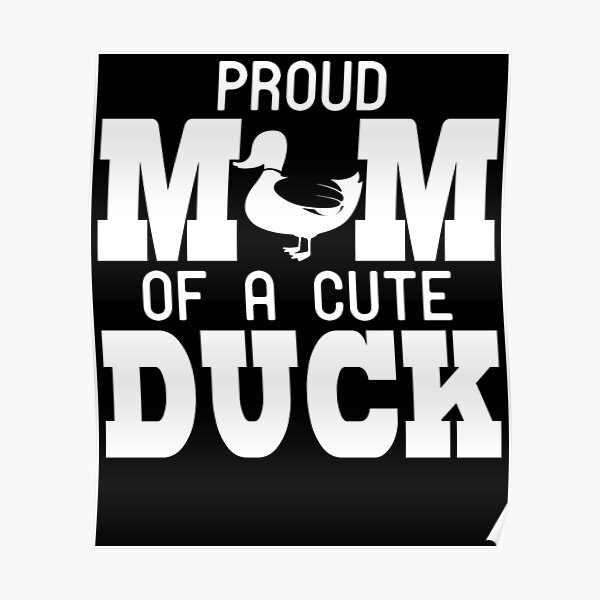 Póster «Pato Mamá Patito Patito Madre Pájaros Patos» de DesDesigner ...