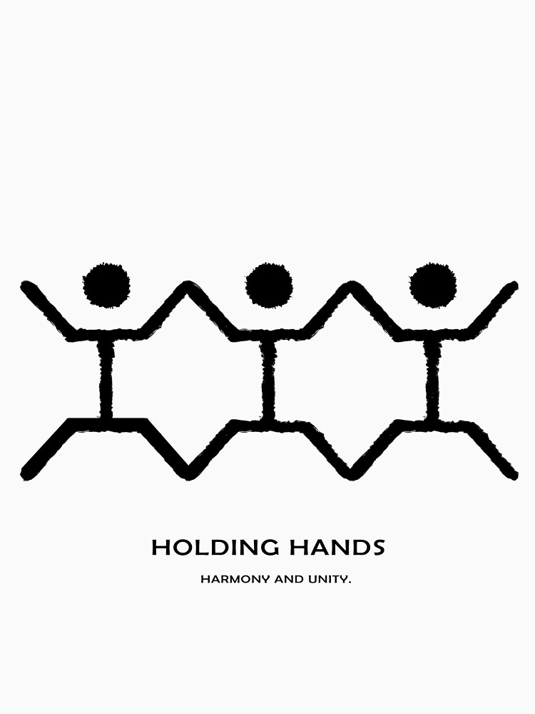 "HOLDING HANDS - A BATOK TATTOO DESIGN (black) | TRIBAL SYMBOL & ITS ...