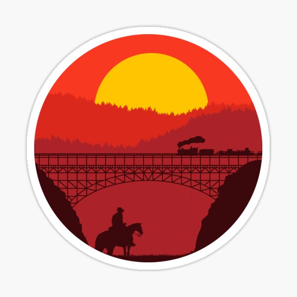 "Wild west" Sticker by Astoumix | Redbubble