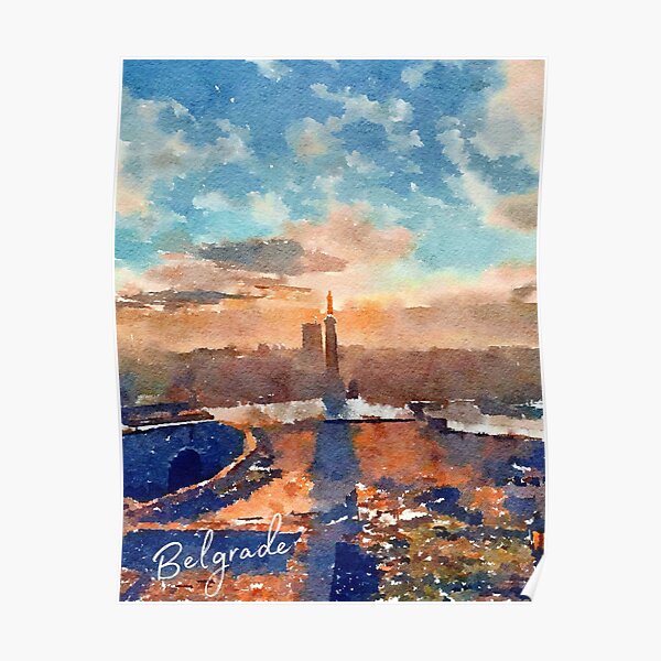 "Beograd Belgrade Belgrado 33" Poster for Sale by Dentalism | Redbubble