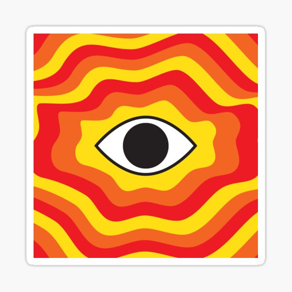 "Magic eye - 1 " Sticker for Sale by Elliehrndz | Redbubble