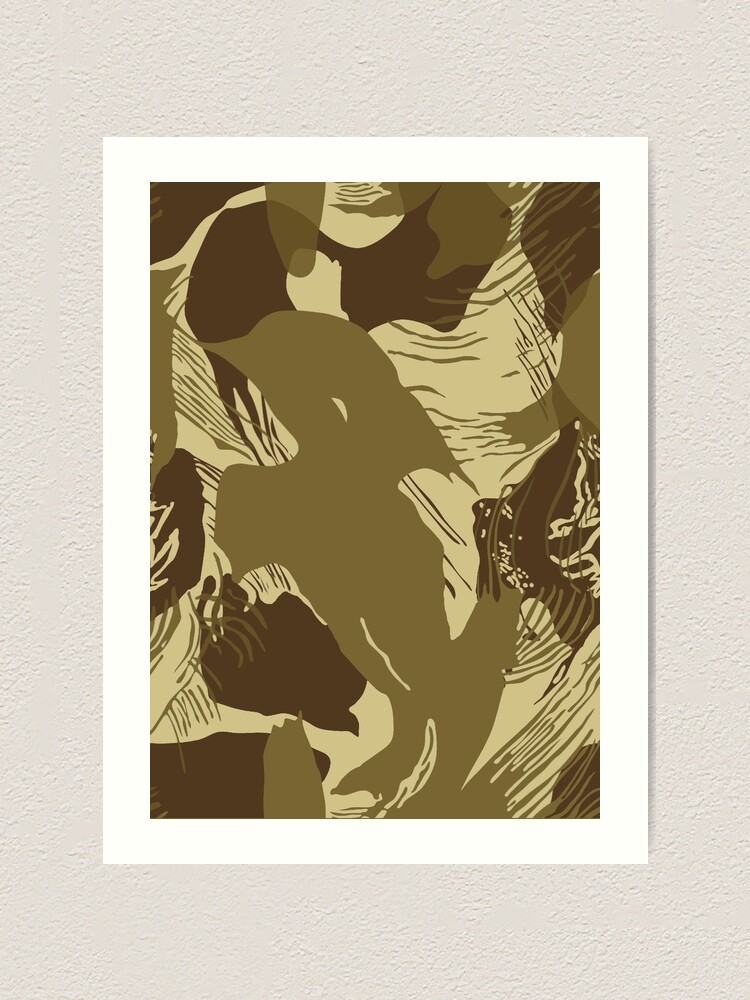 "Arid Rhodesian Brushstroke Camouflage" Art Print for Sale by ...