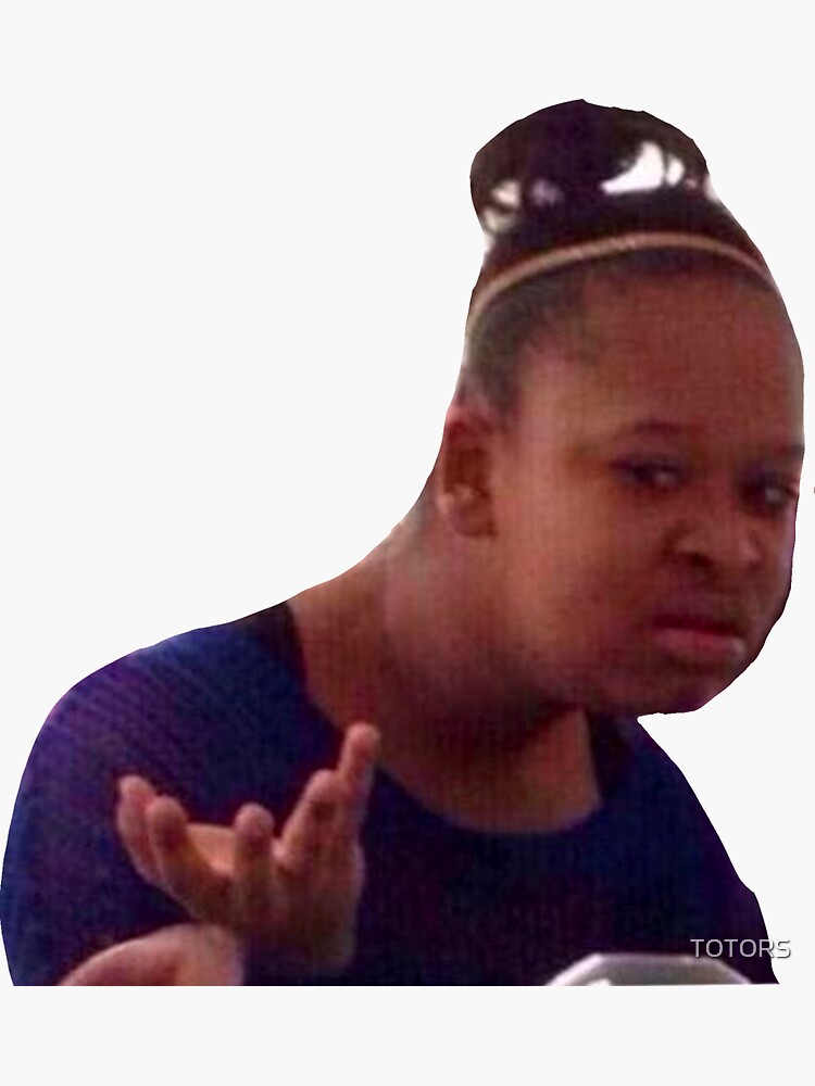 "Iconic girl meme" Sticker for Sale by TOTORS | Redbubble