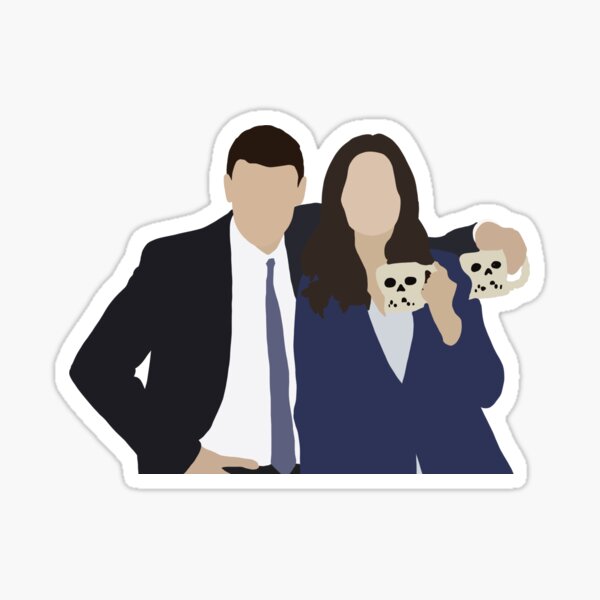 "Minimalist booth and Brennan #3" Sticker for Sale by AF-Crafts | Redbubble