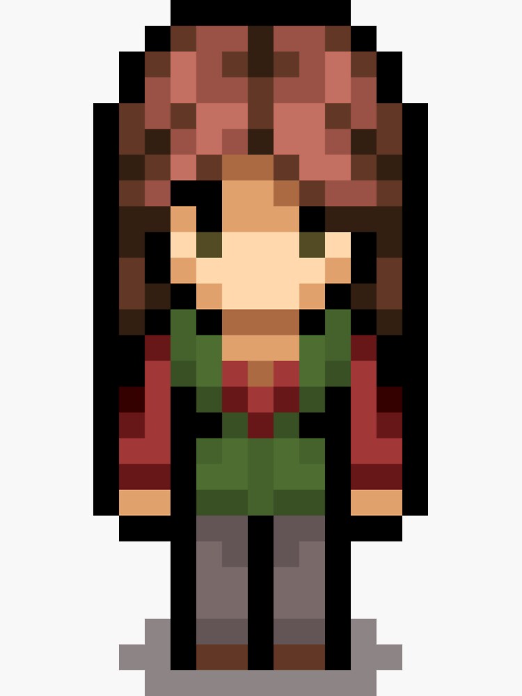 "Pixel Art NPC "Rae Rae"" Sticker for Sale by fallinfrog | Redbubble