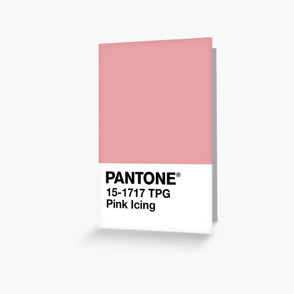 "PANTONE 15-1717 TPG Pink Icing" Greeting Card for Sale by 22channel42 ...