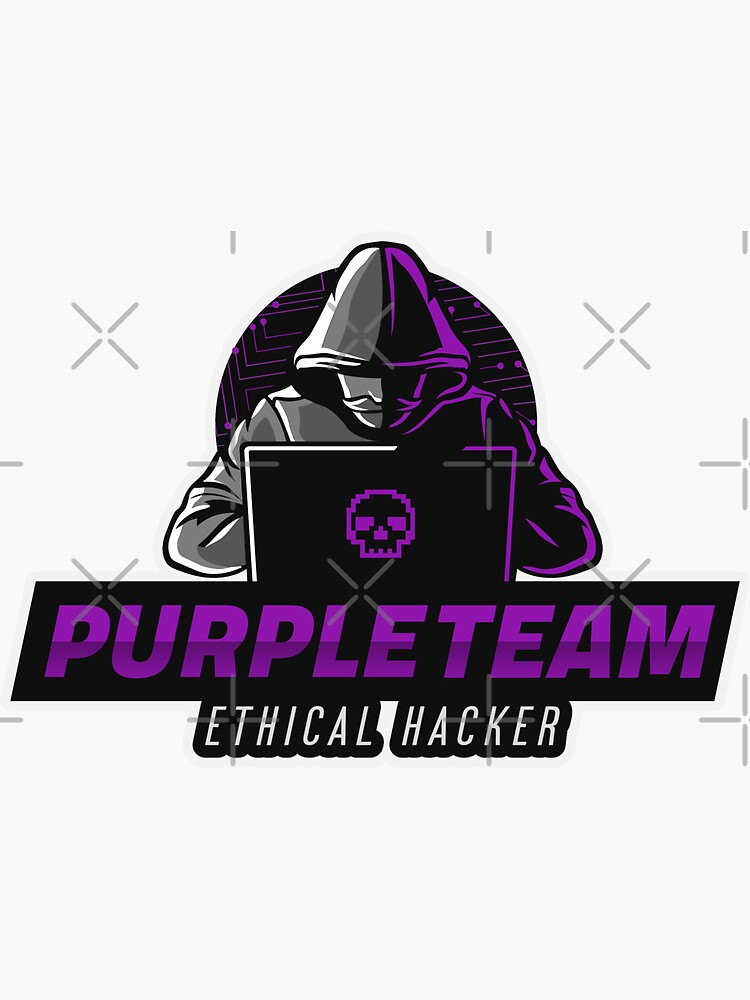 "Purple Team | Hacker design" Sticker by leo-jess | Redbubble