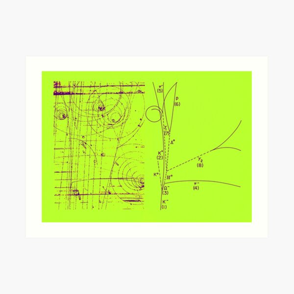 "First Observation of Omega-Minus Particle" Art Print for Sale by ...