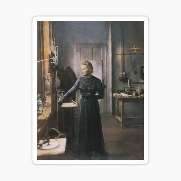 "Marie Curie, Physicist, Scientist, Chemist, Nobel Prize" Sticker by ...
