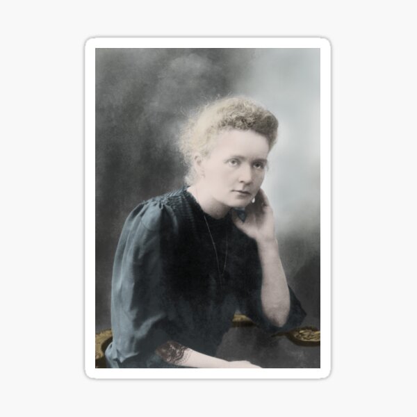"Marie Curie, Physicist, Scientist, Chemist, Nobel Prize" Sticker for ...