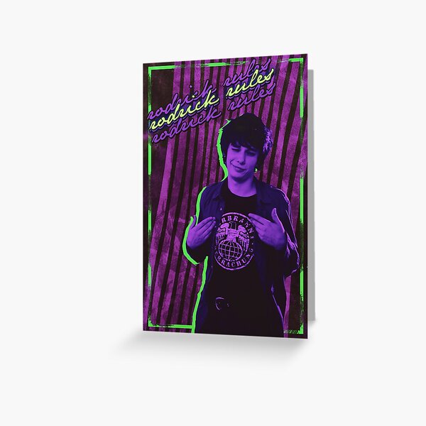 "Neon Devon Bostick Rodrick Heffley Collage Design" Greeting Card by ...