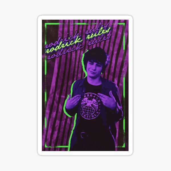 "Neon Devon Bostick Rodrick Heffley Collage Design" Sticker for Sale by ...