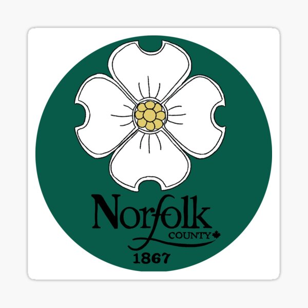 "Norfolk County Ontario Sticker" Sticker for Sale by 3dtrash | Redbubble