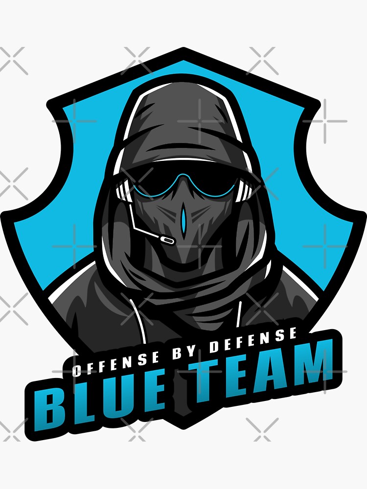 "Blue Team | Hacker design" Sticker for Sale by leo-jess | Redbubble