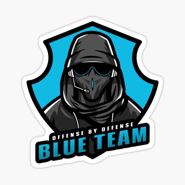"Blue Team | Hacker design" Sticker for Sale by leo-jess | Redbubble