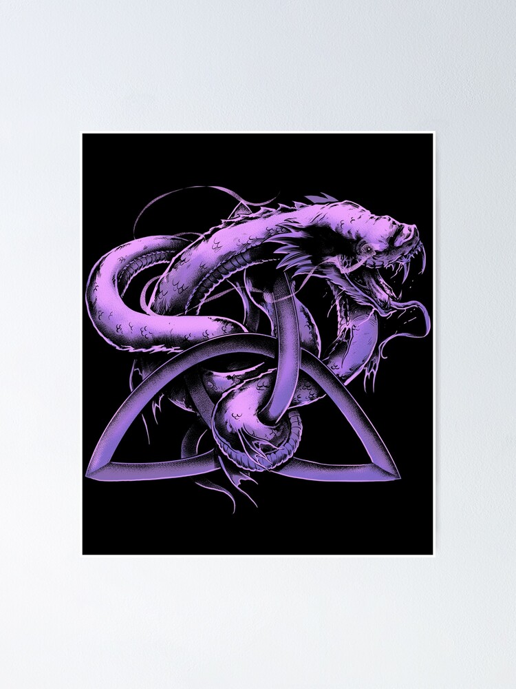 Poster « Pagan Serpent Snake Jormungandr Viking Norse Mythology ...