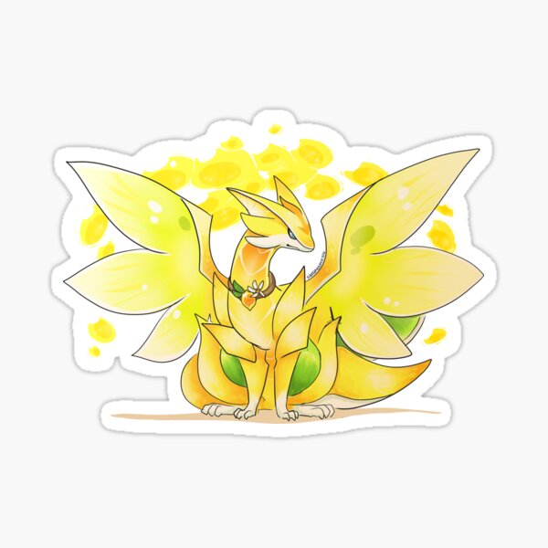 "Lemon Dragon" Sticker for Sale by Nargannoying | Redbubble
