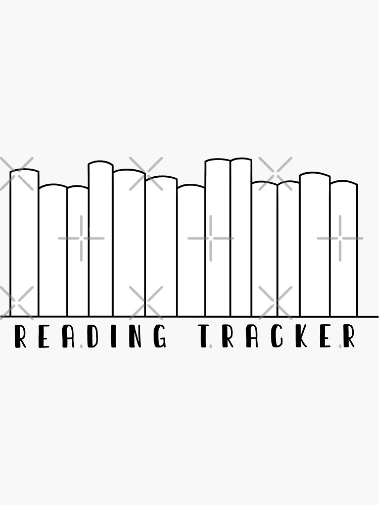 "Reading Tracker " Sticker for Sale by Janelleybean | Redbubble