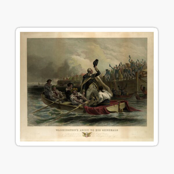 "Washington's Adieu to his Generals" Sticker for Sale by allhistory ...