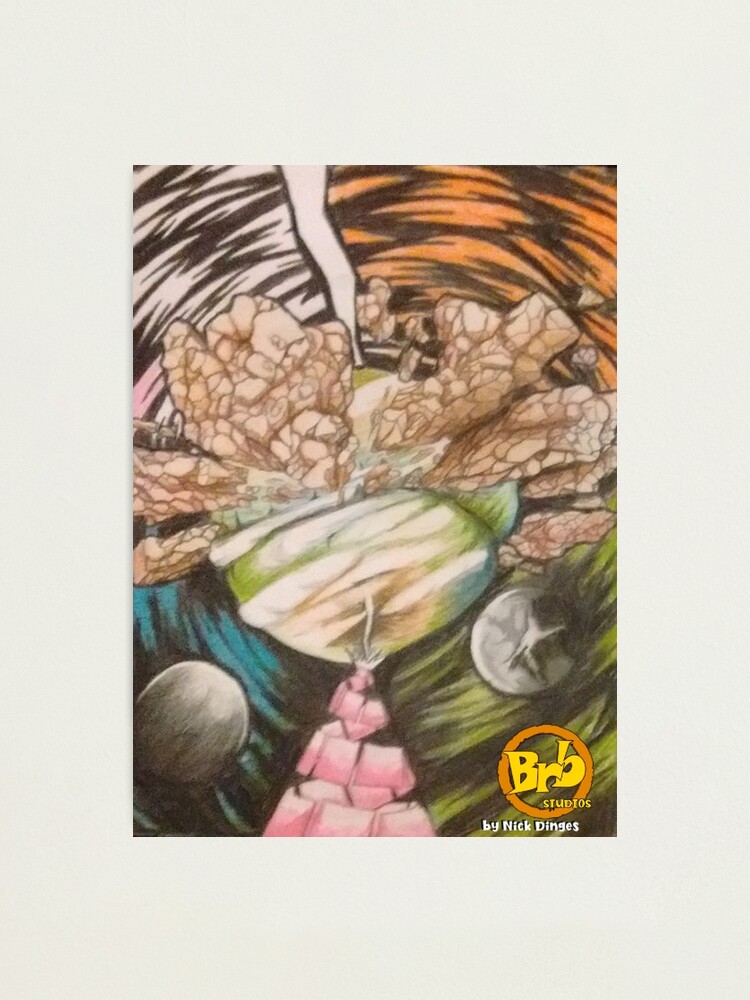 Lámina fotográfica «Lápiz de color de una explosión del cosmos» de BrBstudios | Redbubble