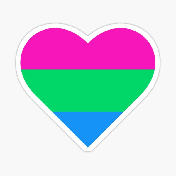 "Polysexual Pride Heart" Sticker for Sale by SeekingSacred | Redbubble