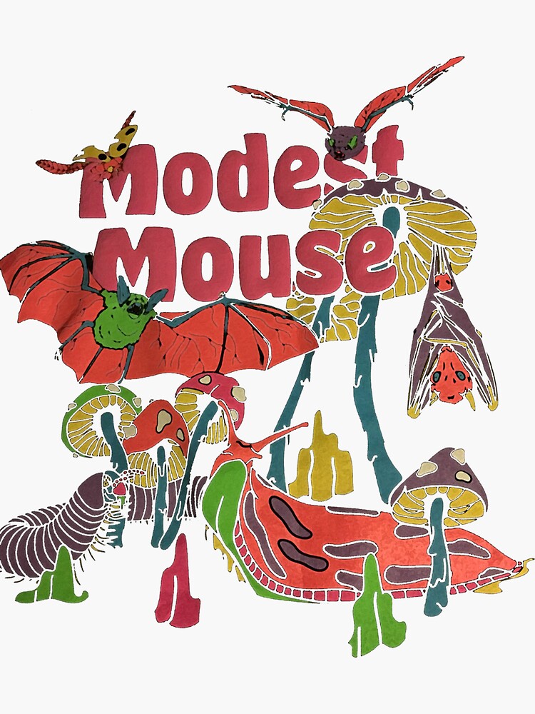 "Modest Mouse Band" Sticker for Sale by jeanebelch | Redbubble