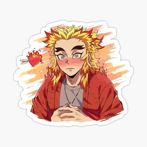 Rengoku Kyojuro Fanart Stickers | Redbubble