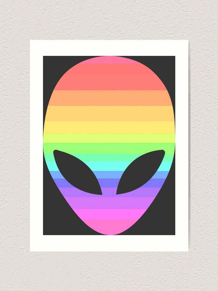 "Rainbow Alien - Pride - GAYlien - LGBTQIA+ - Tumblr" Art Print by ...