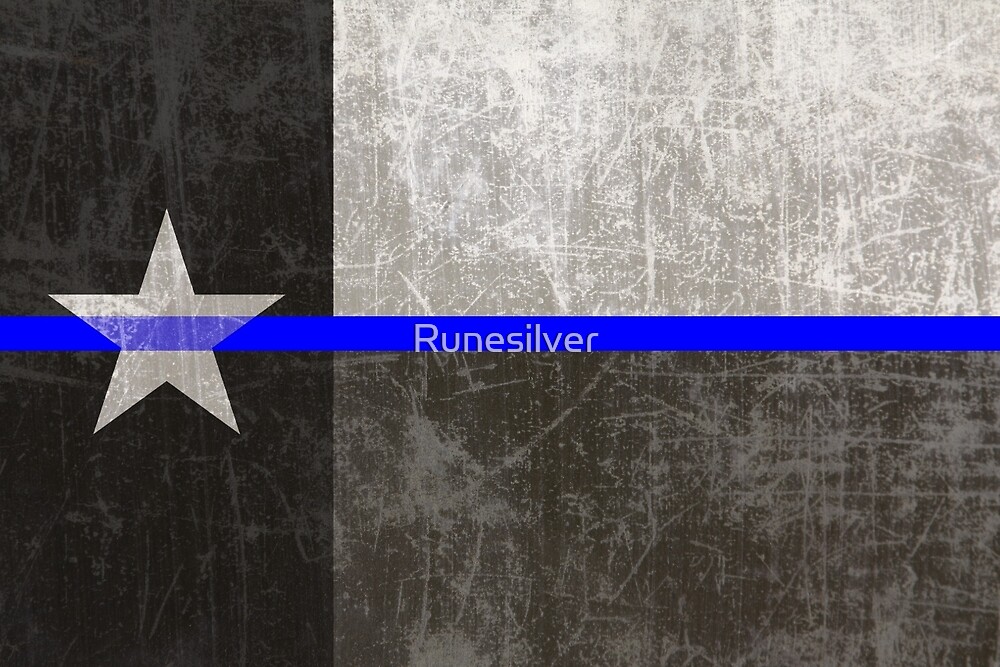 "Texas Thin Blue Line" by Runesilver | Redbubble