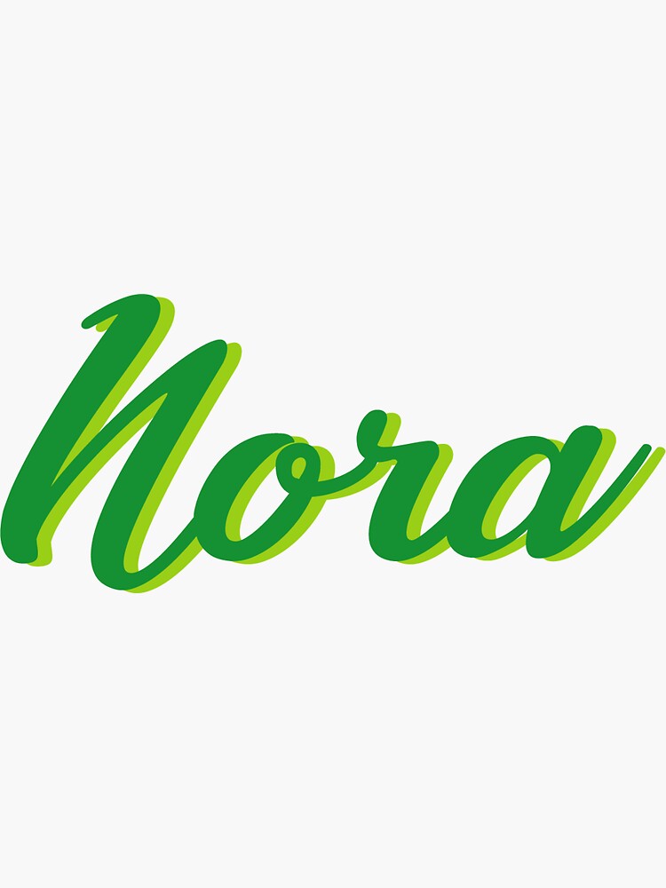 "Nora" Sticker for Sale by ERB27 | Redbubble
