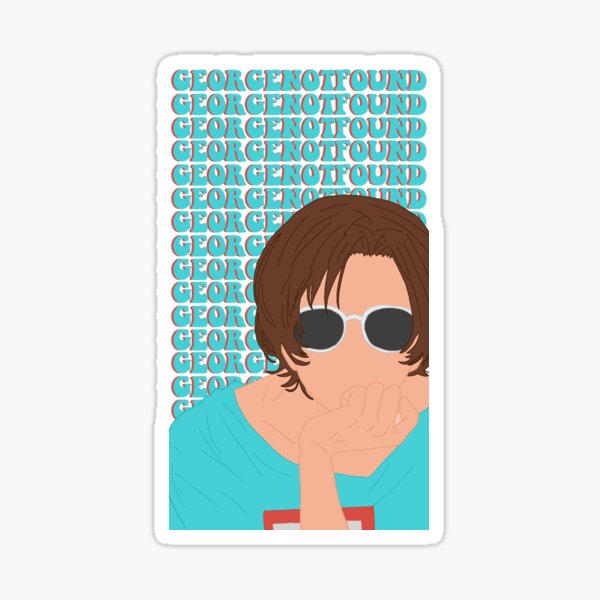 "Georgenotfound - Stickertok" Sticker for Sale by irrelevantaira1 ...