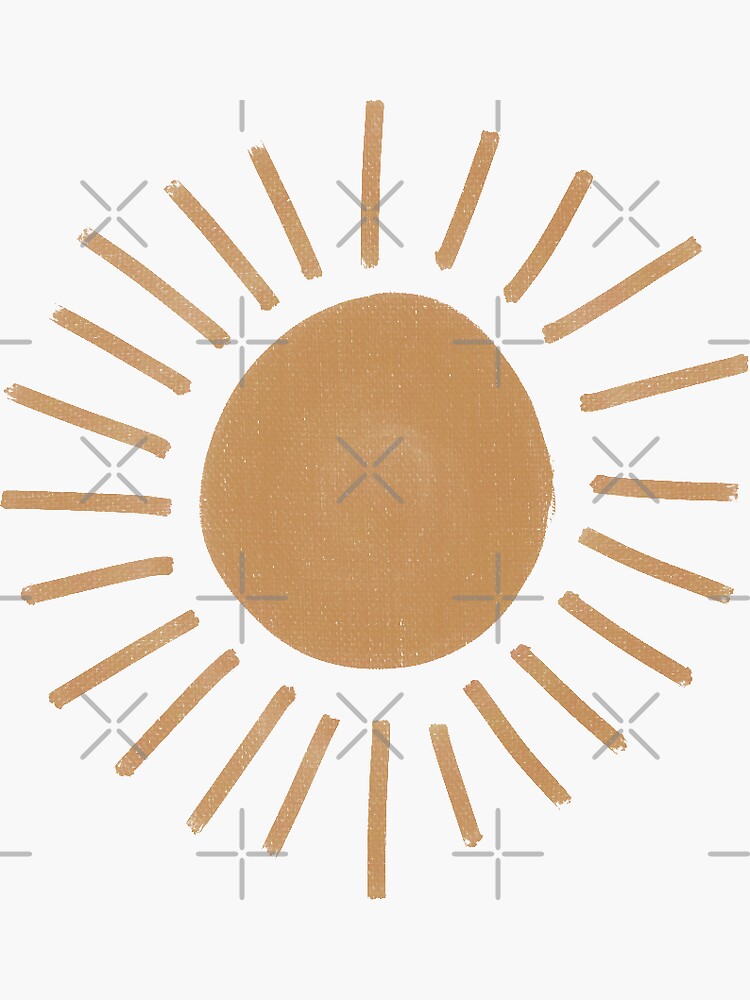 "Boho Sun Shining" Sticker for Sale by depressedblonde | Redbubble