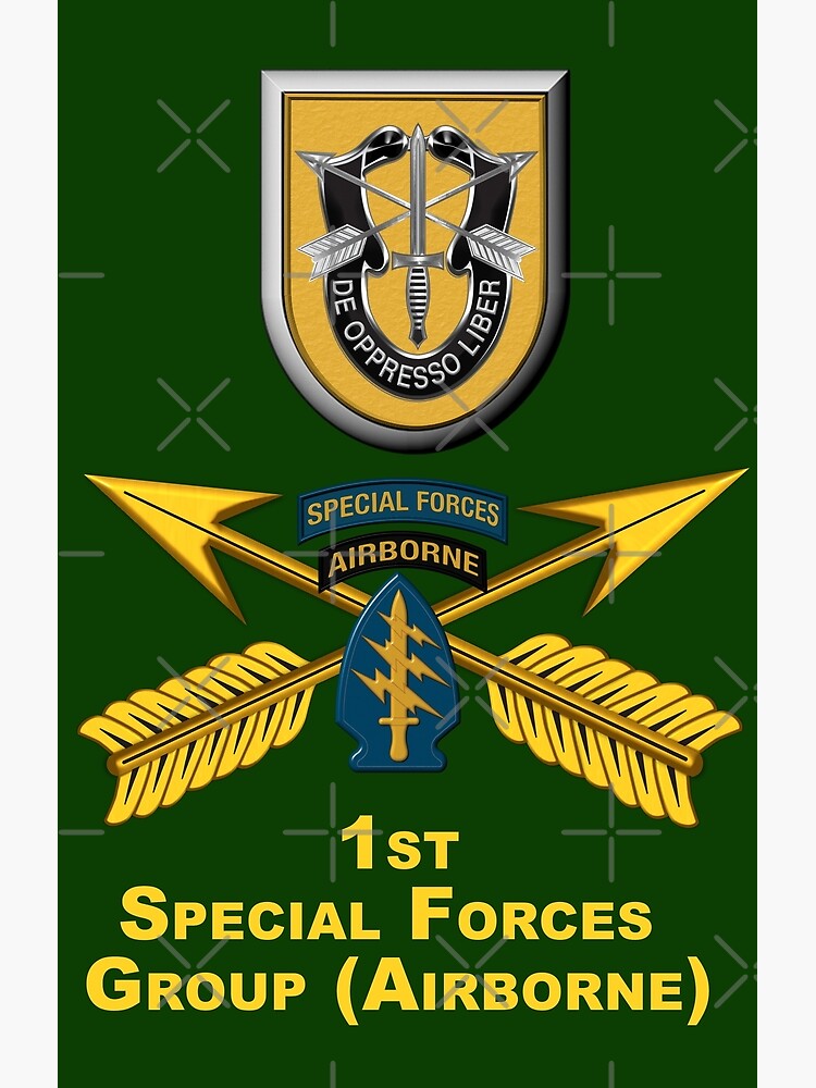 " 1st Special Forces Group (Airborne)" Poster by SoldierAlways | Redbubble