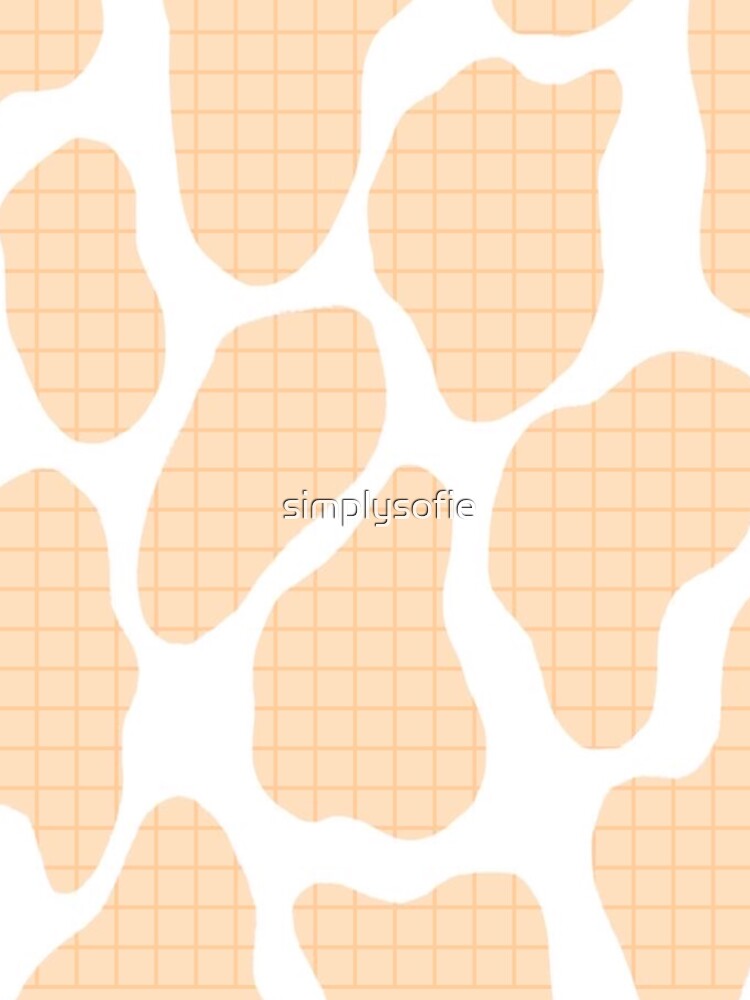 "Lined Peach Cow Print " Sticker by simplysofie | Redbubble