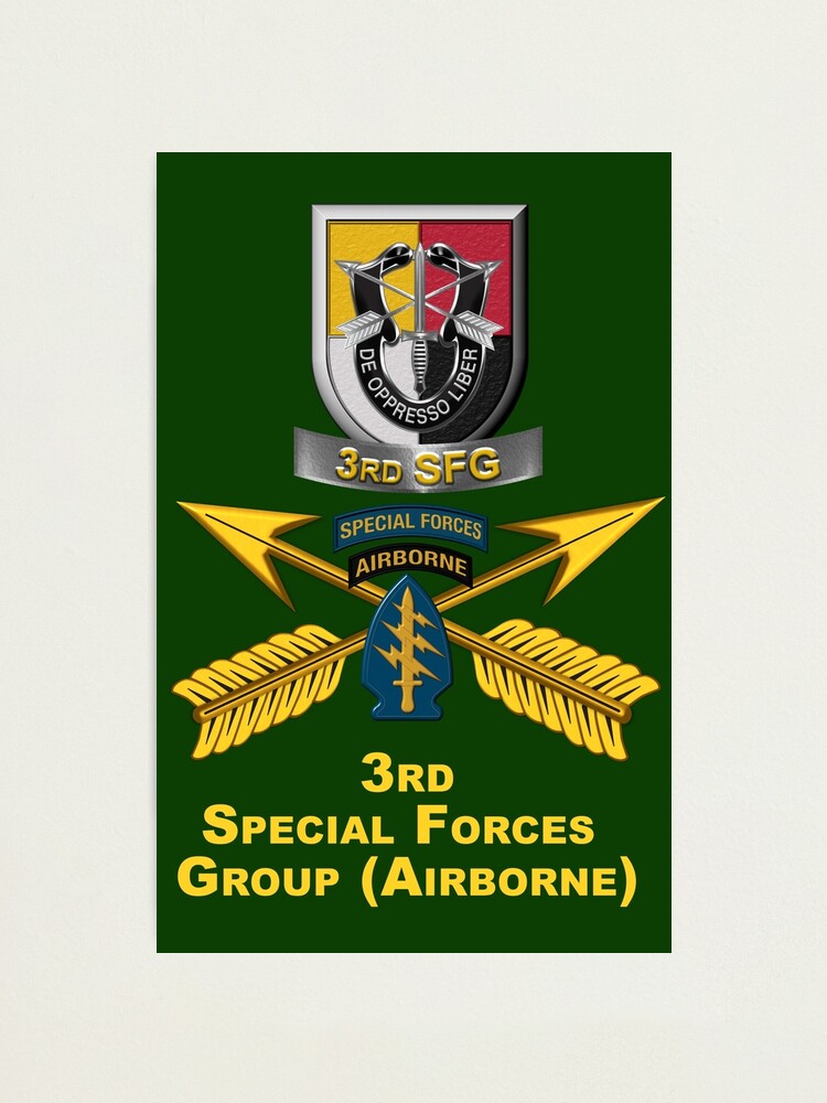"3rd Special Forces Group (Airborne)" Photographic Print for Sale by ...