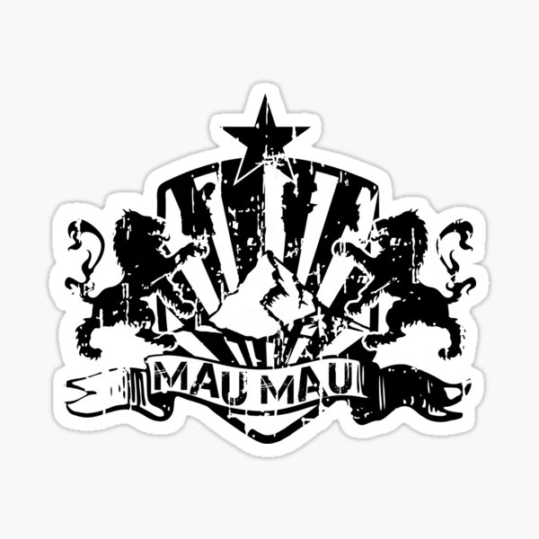 "Mau Mau Coat of arms 3.0" Sticker for Sale by twosoulsinc | Redbubble