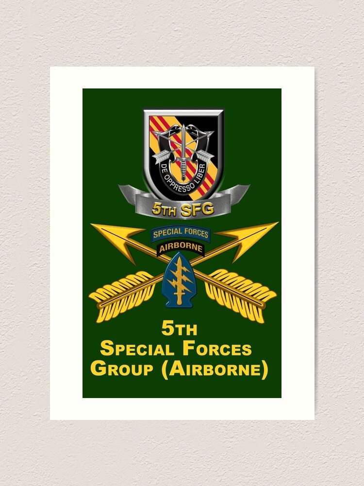 "5th Special Forces Group (Airborne)" Art Print by SoldierAlways ...