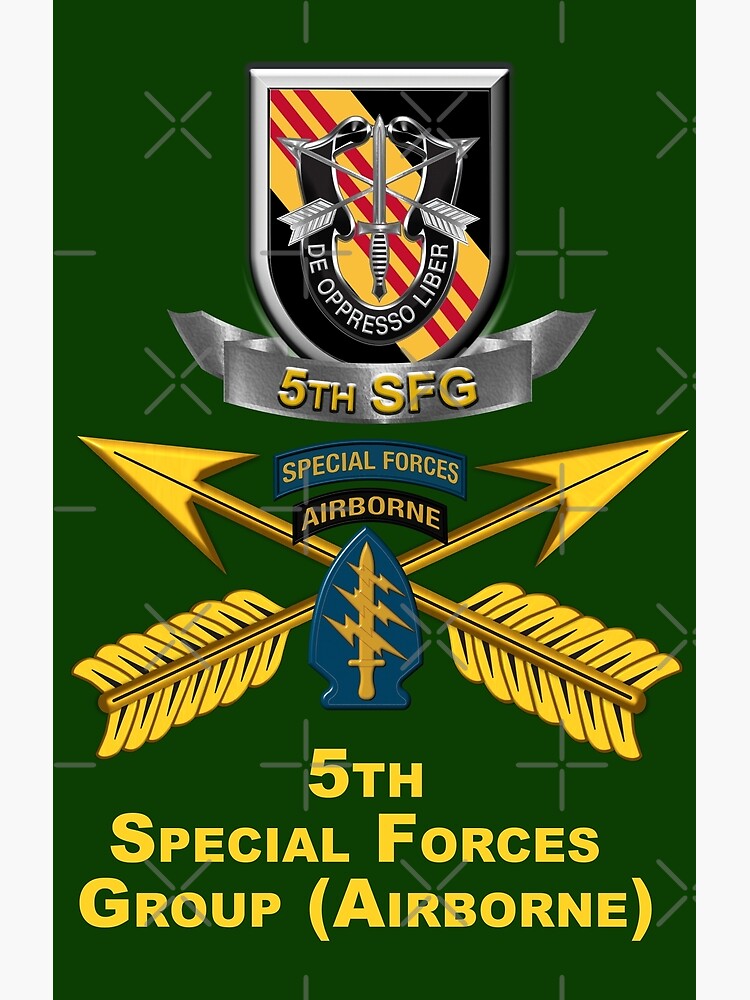 "5th Special Forces Group (Airborne)" Art Print by SoldierAlways ...