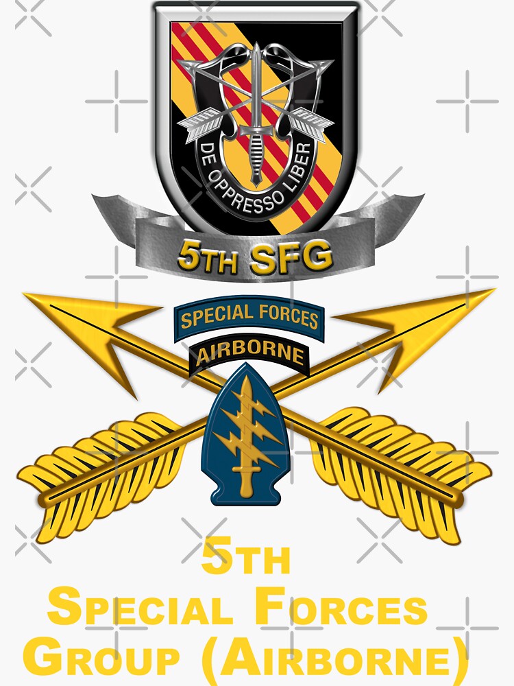 "5th Special Forces Group (Airborne)" Sticker for Sale by SoldierAlways ...