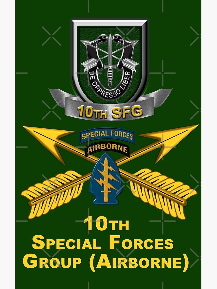 "10th Special Forces Group Airborne" Poster for Sale by SoldierAlways ...