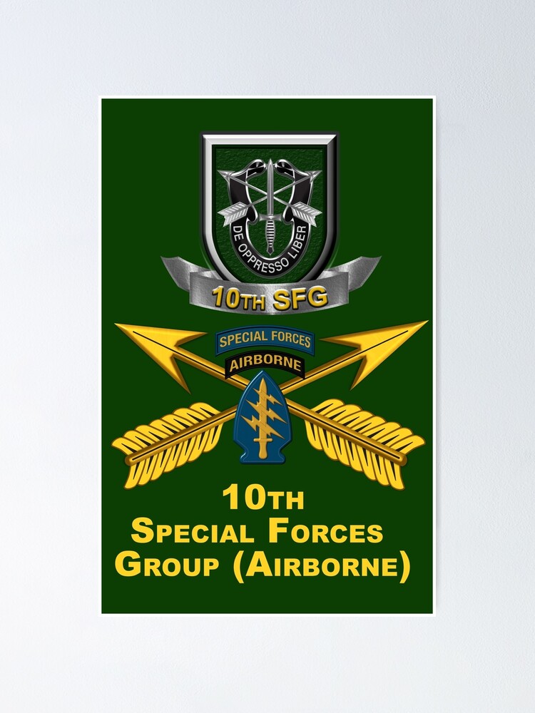 "10th Special Forces Group Airborne" Poster for Sale by SoldierAlways ...