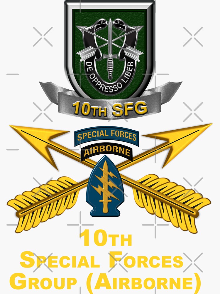 "10th Special Forces Group Airborne" Sticker for Sale by SoldierAlways ...