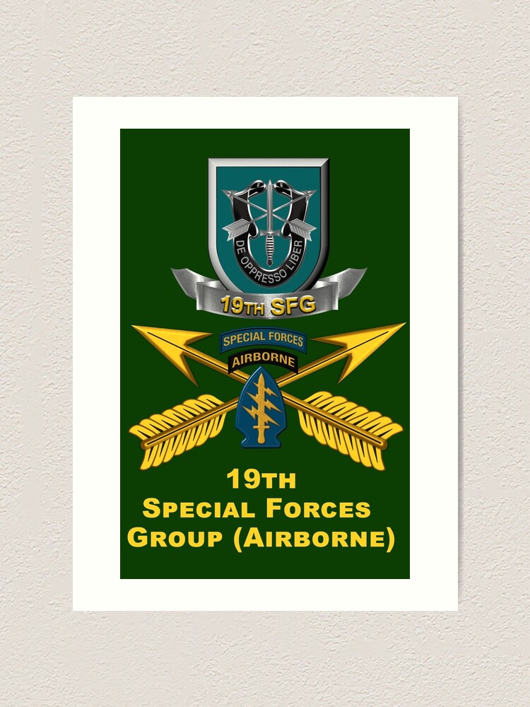 "19th Special Forces Group Airborne" Art Print by SoldierAlways | Redbubble