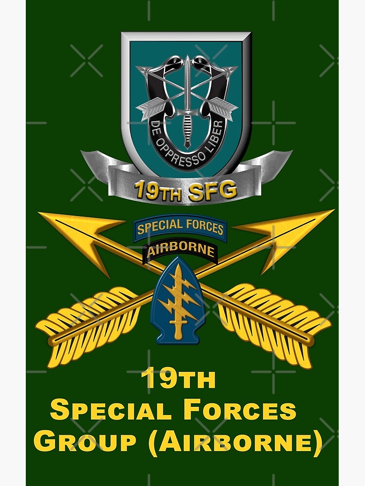 "19th Special Forces Group Airborne" Art Print by SoldierAlways | Redbubble