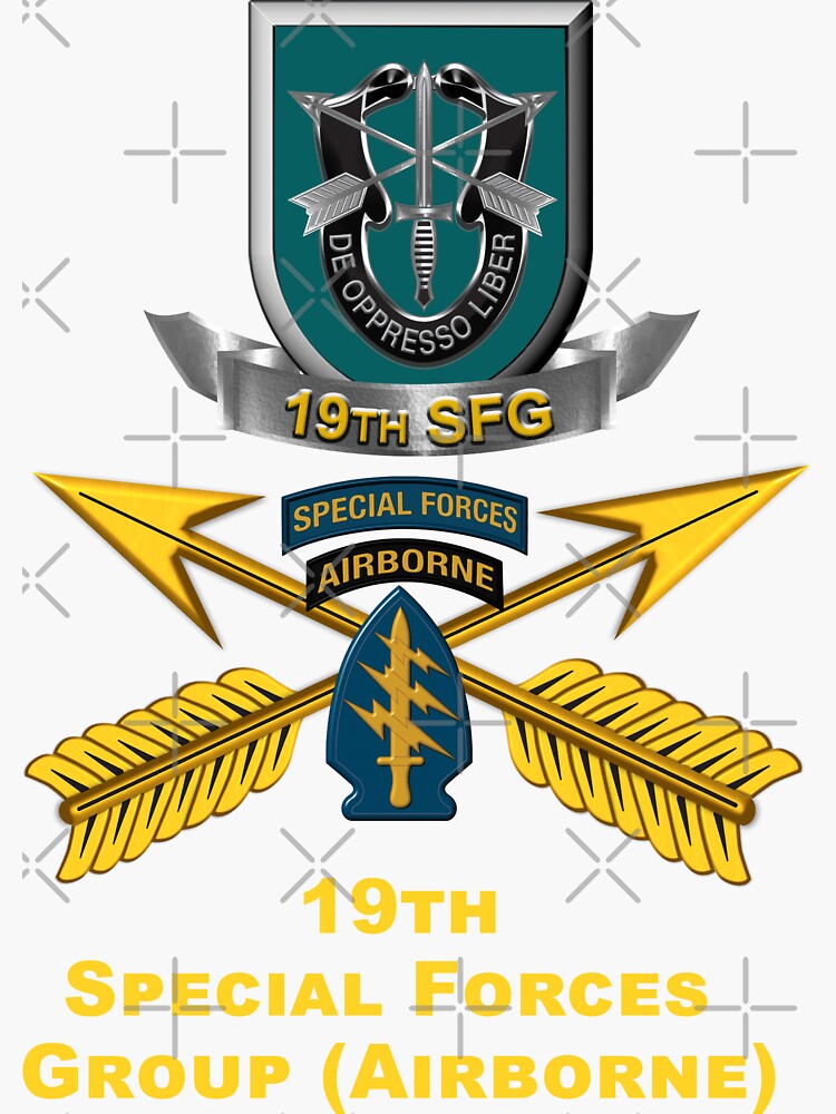 "19th Special Forces Group Airborne" Sticker for Sale by SoldierAlways ...